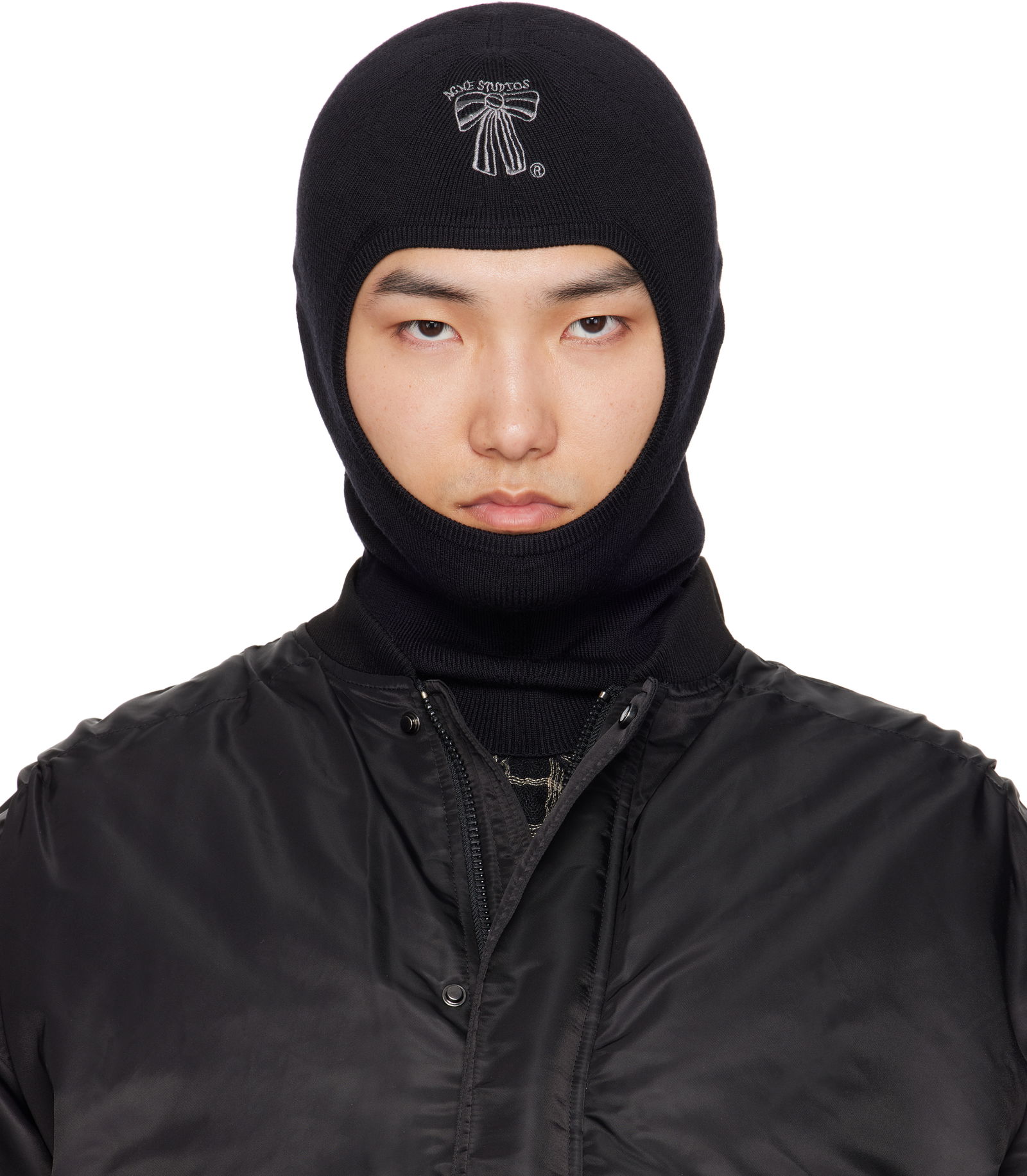 ACNE STUDIOS Black Wool Balaclava | endource