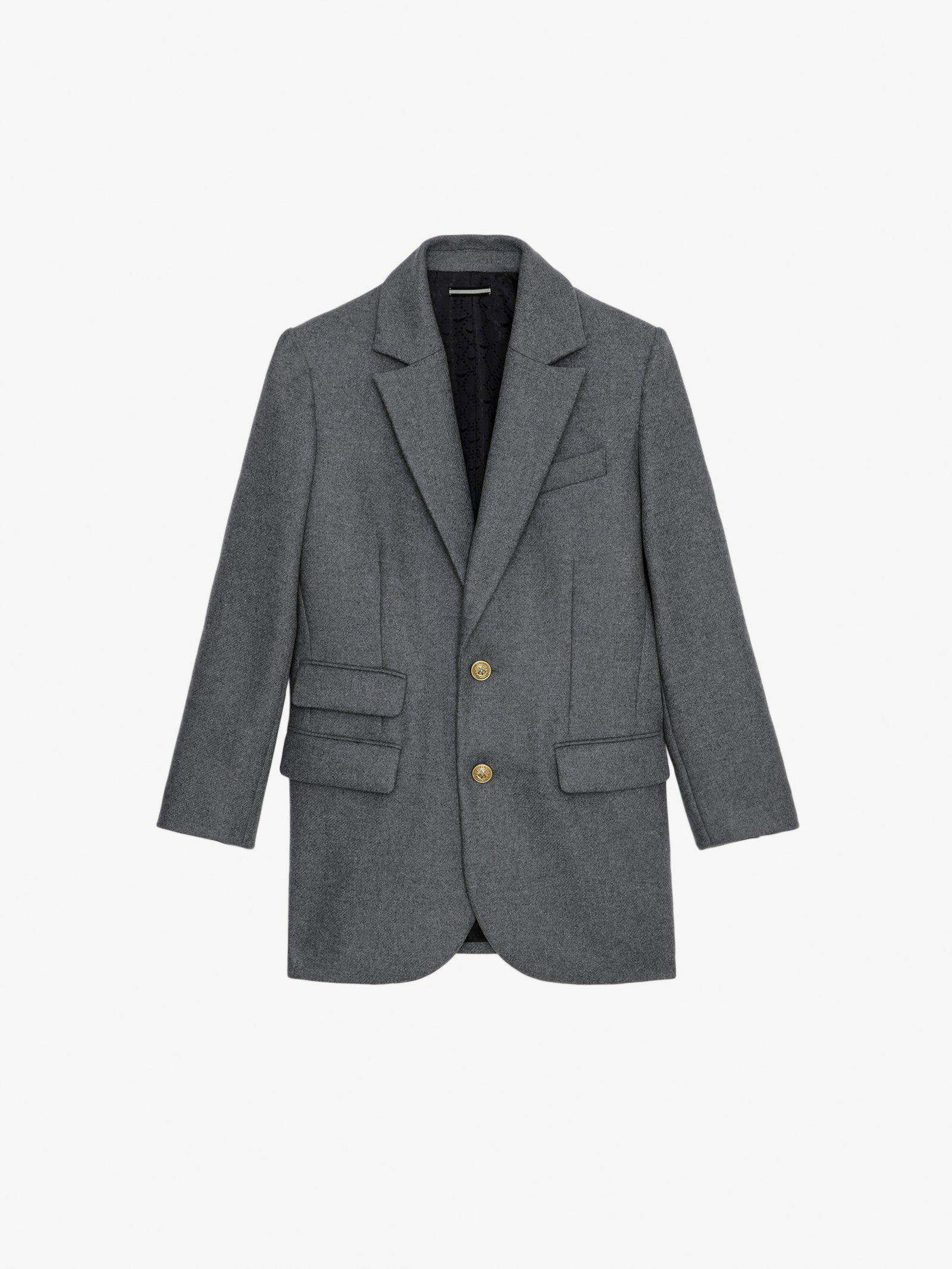 ZADIG & VOLTAIRE Violet Coat in Stone | Endource
