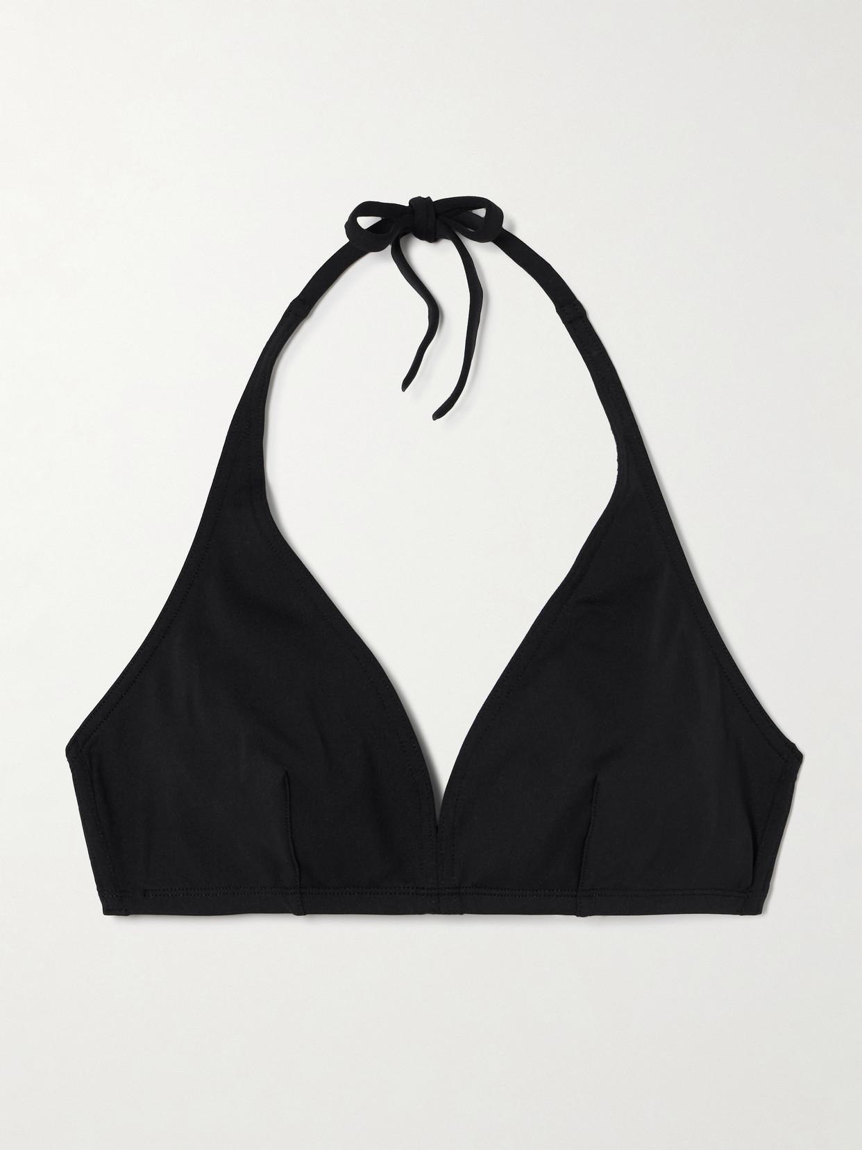 ERES Les Essentiels Gang Triangle Bikini Top in Black | endource
