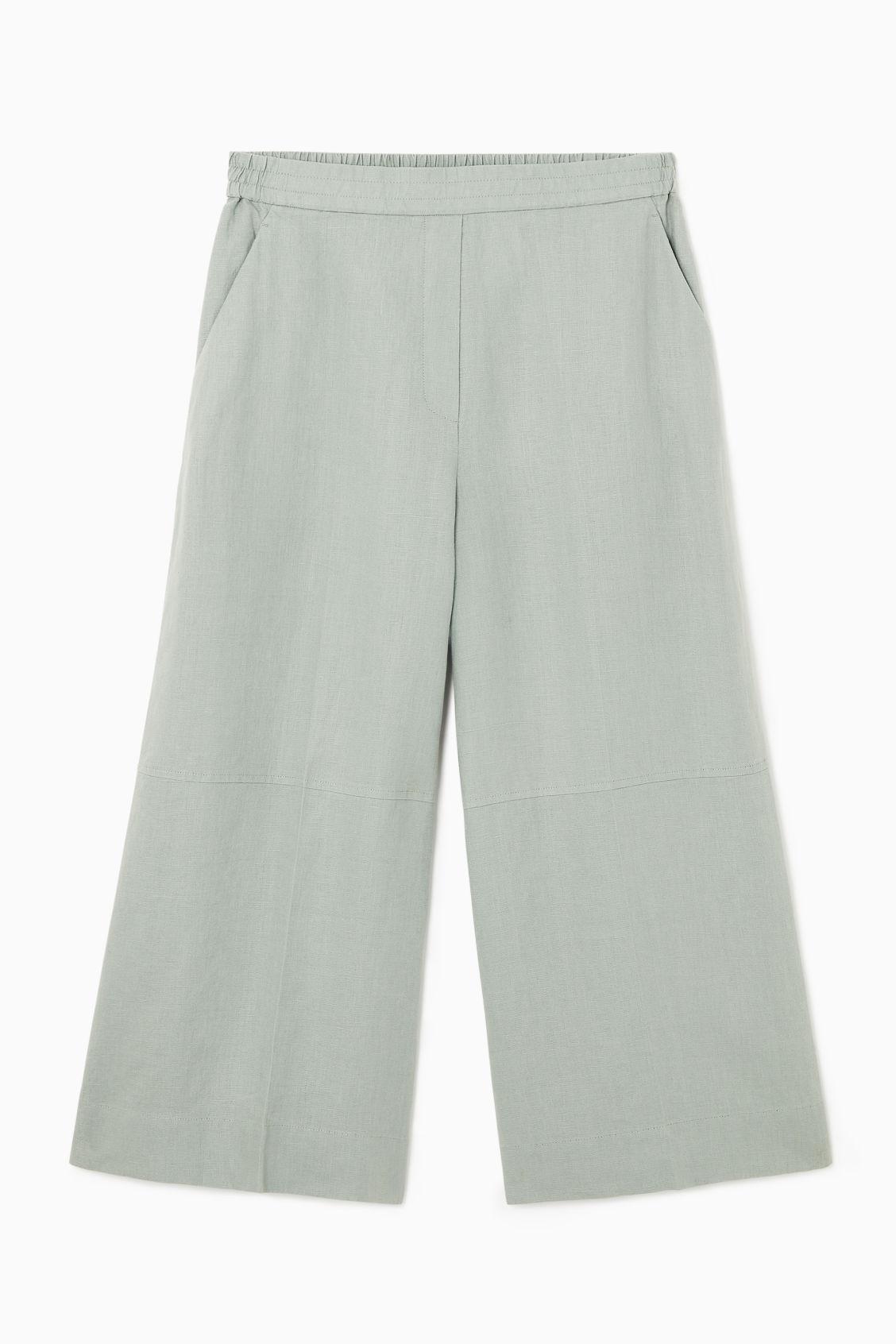 COS Linen Culottes in LIGHT GREEN | Endource