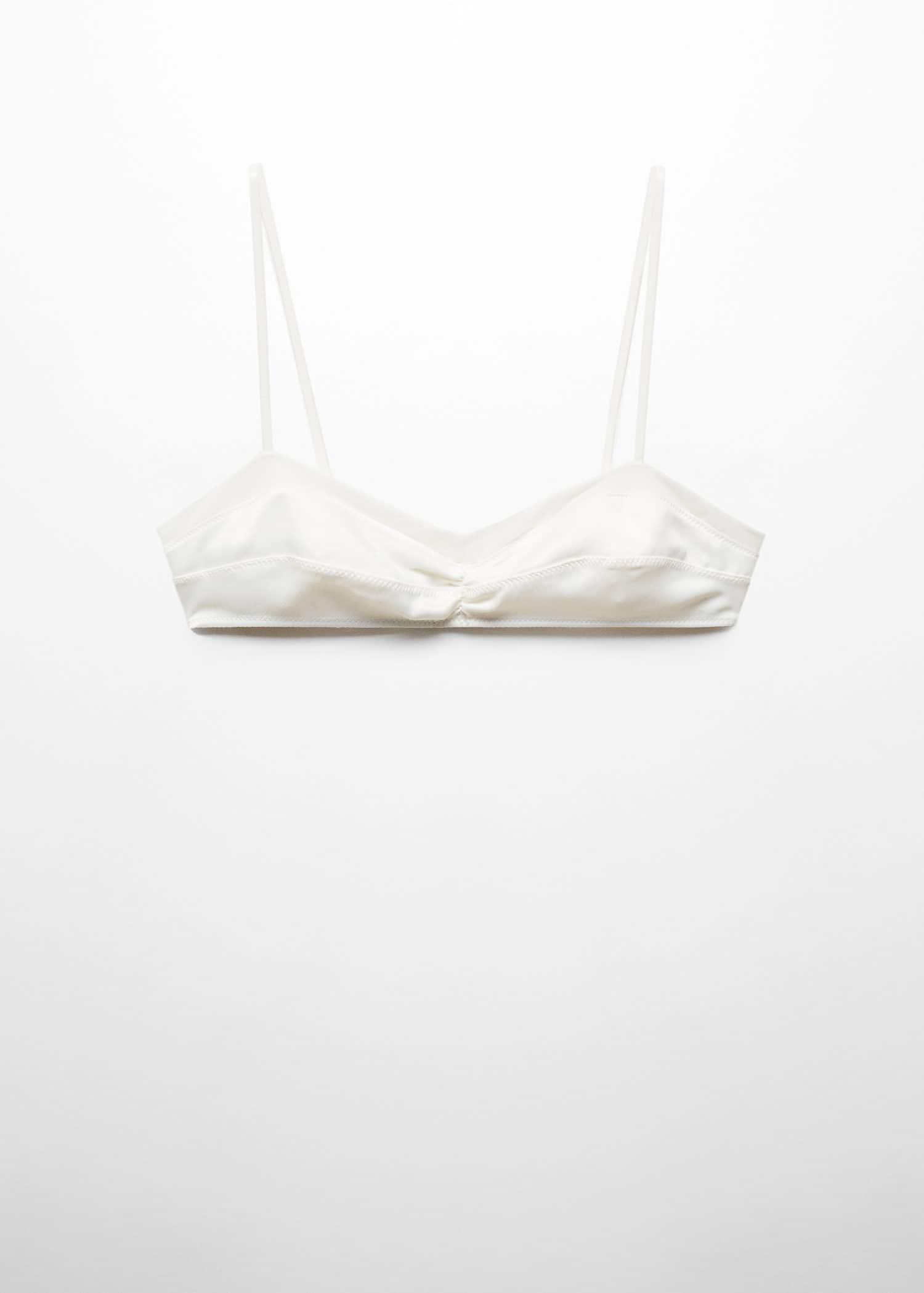 MANGO Bra With Decorative Stitching | Endource
