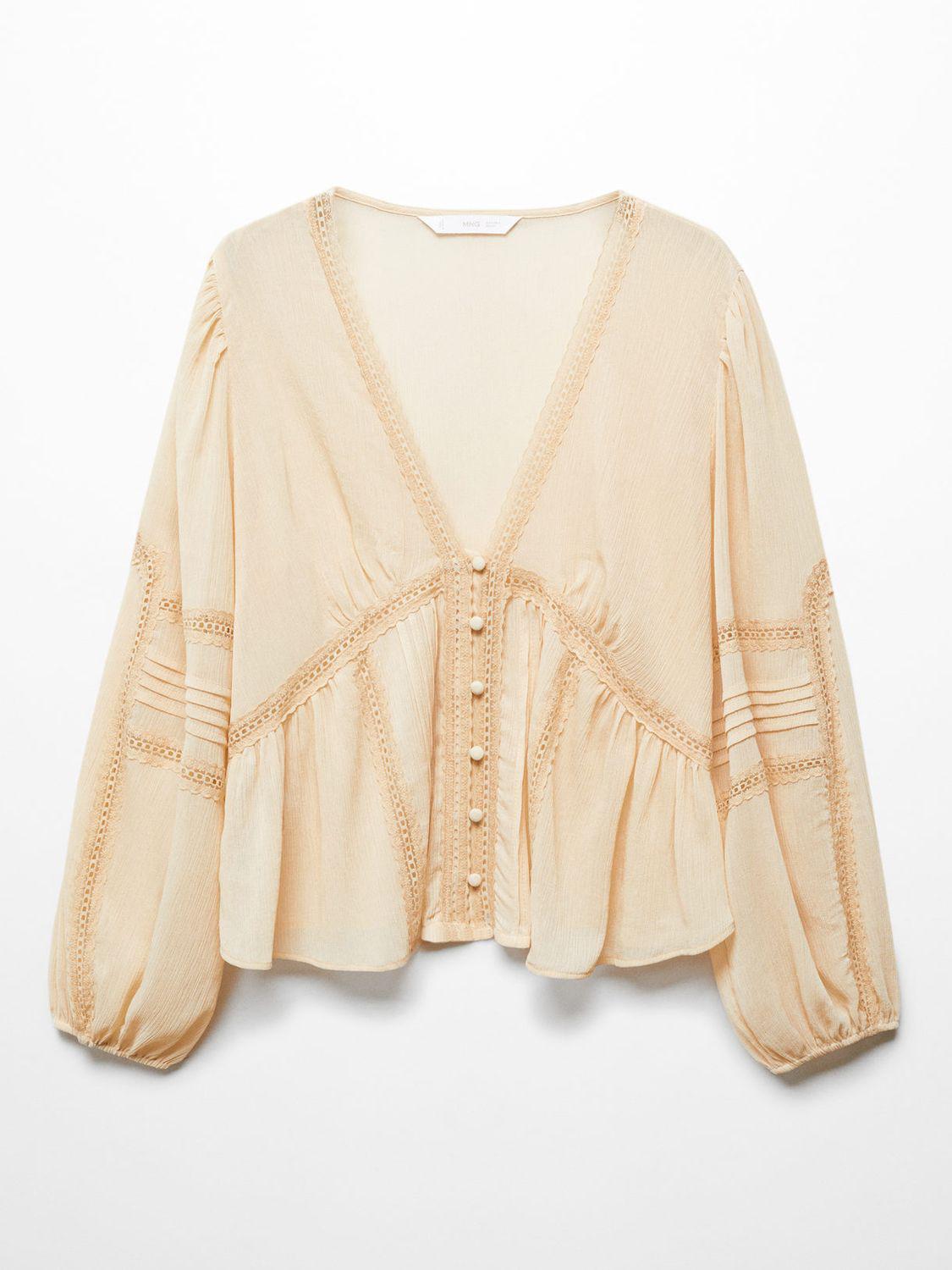 MANGO Diana V-Neck Blouse | endource