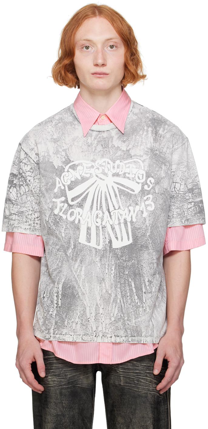ACNE STUDIOS Plaster Print T-Shirt | endource