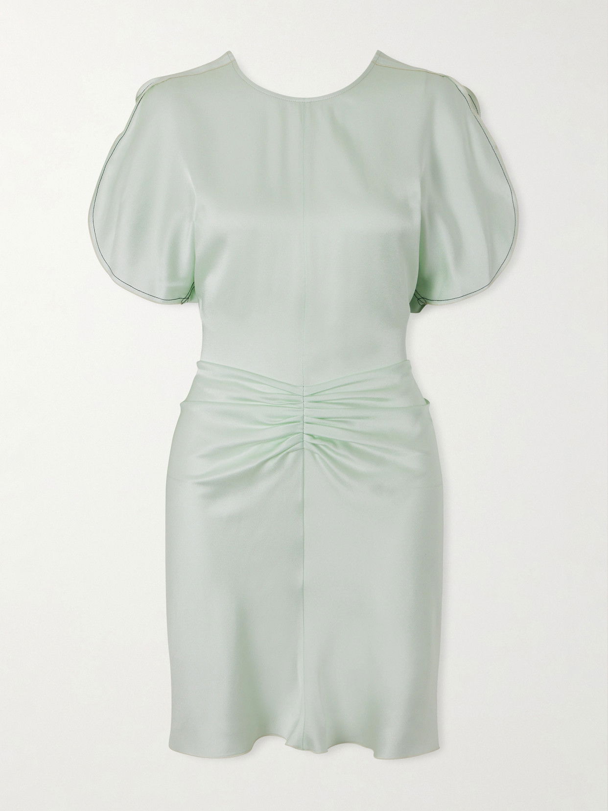 VICTORIA BECKHAM Gathered Mini Dress | endource