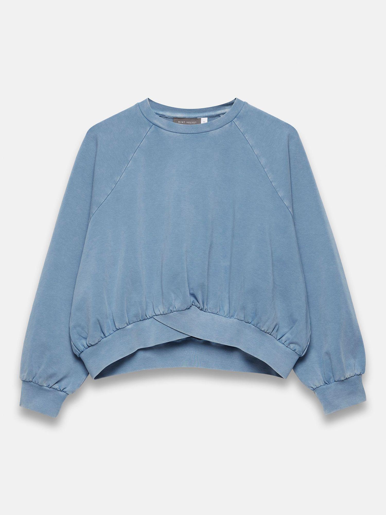 MINT VELVET Washed Sweatshirt in Blue | endource