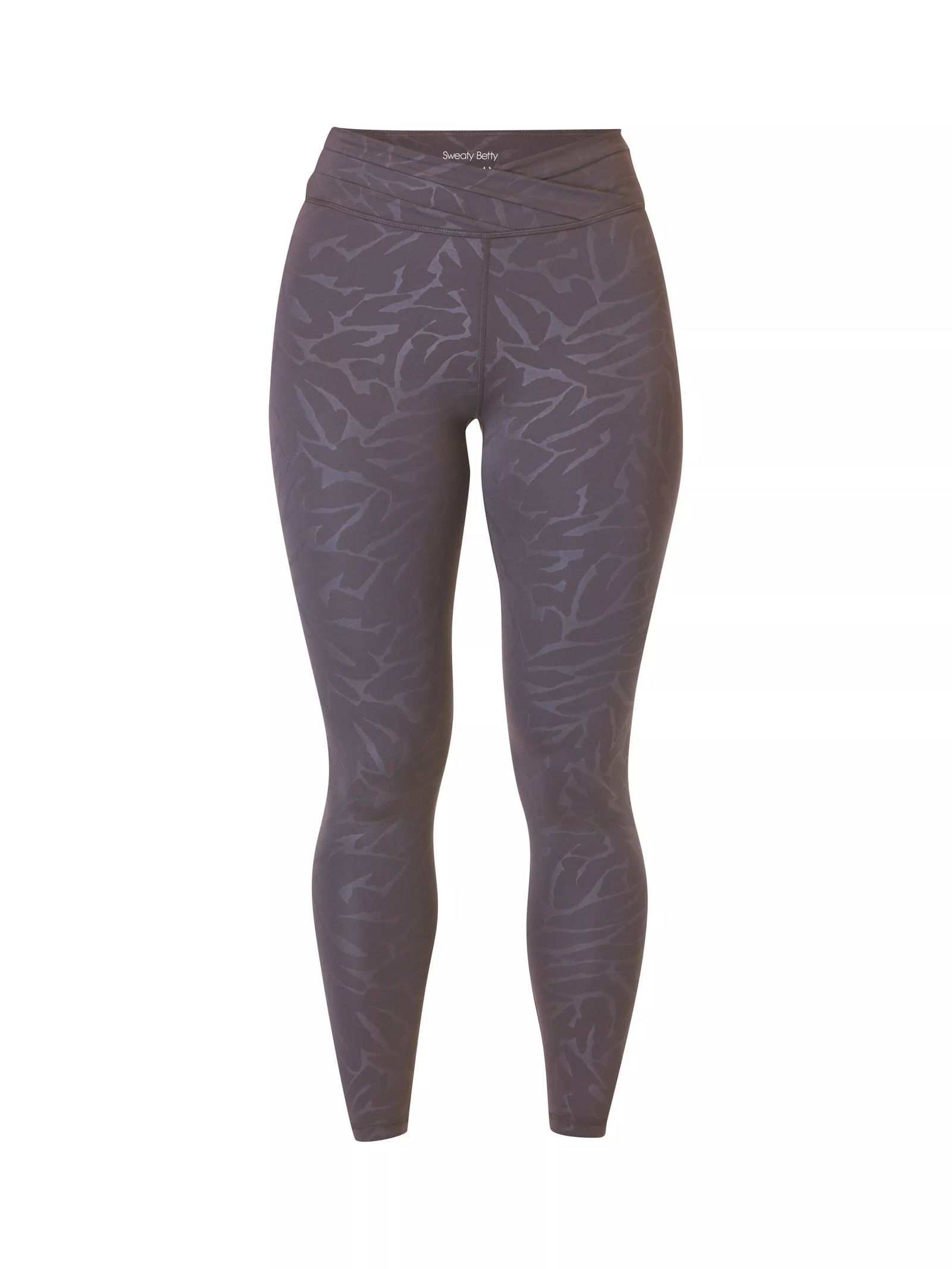 SWEATY BETTY Everyday Wrap Waist Sports Leggings in Grey | endource