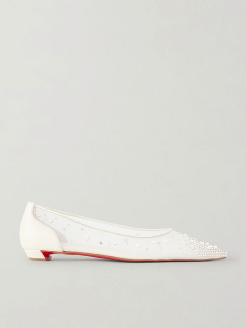 CHRISTIAN LOUBOUTIN White Flats | endource