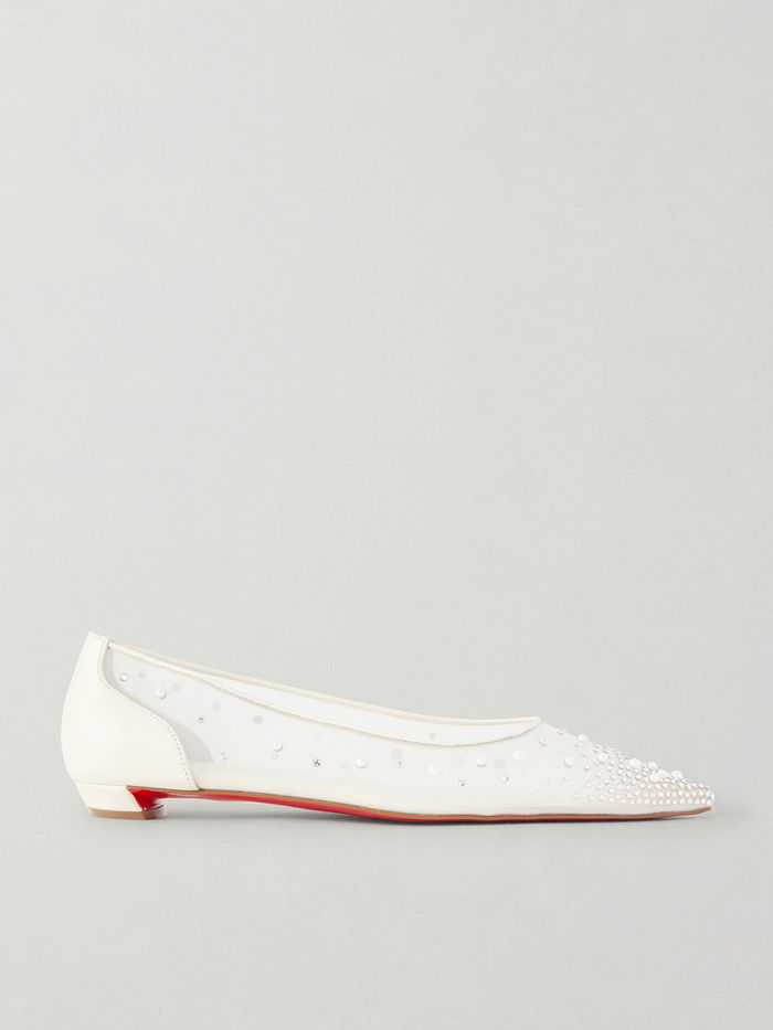CHRISTIAN LOUBOUTIN White Flats | endource