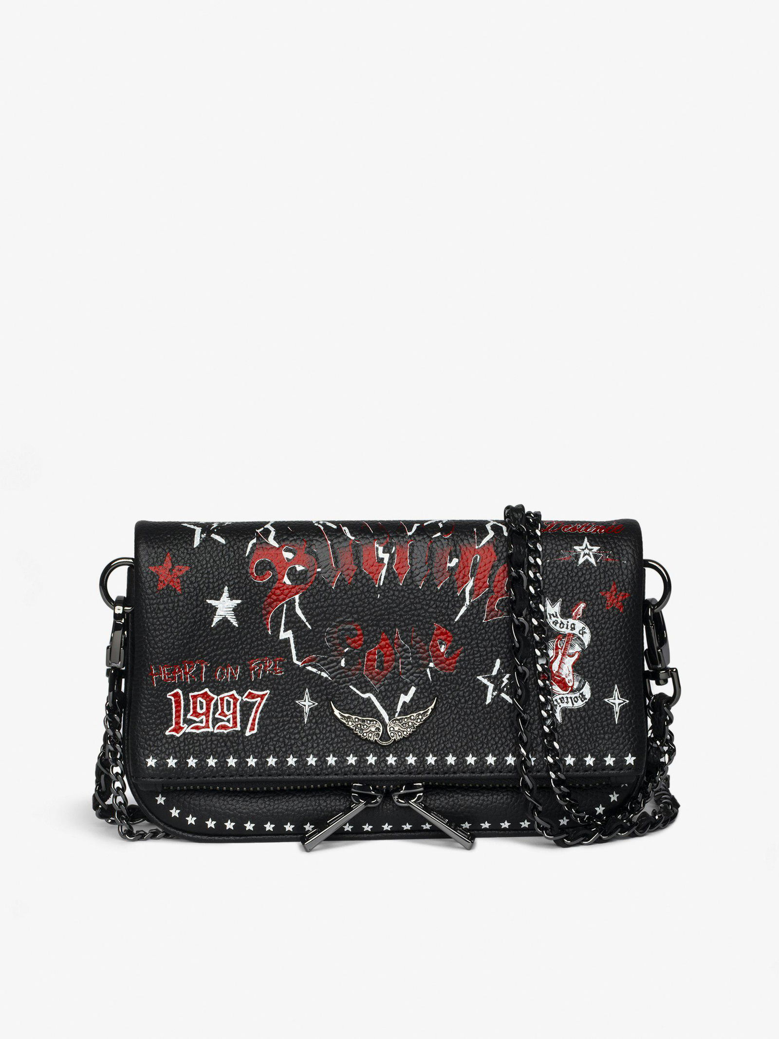 ZADIG & VOLTAIRE Rock Nano Punk Clutch in Black | endource