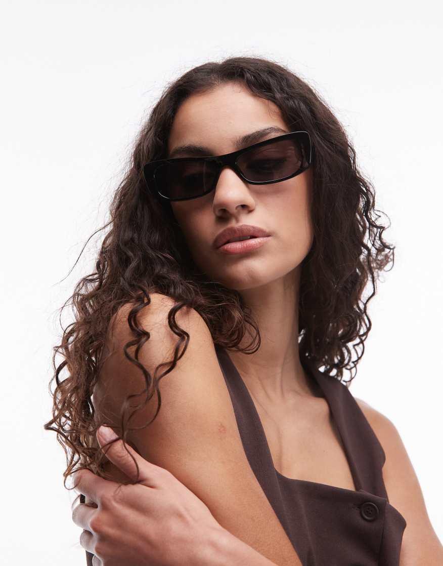 MANGO Rectangular Sunglasses | endource