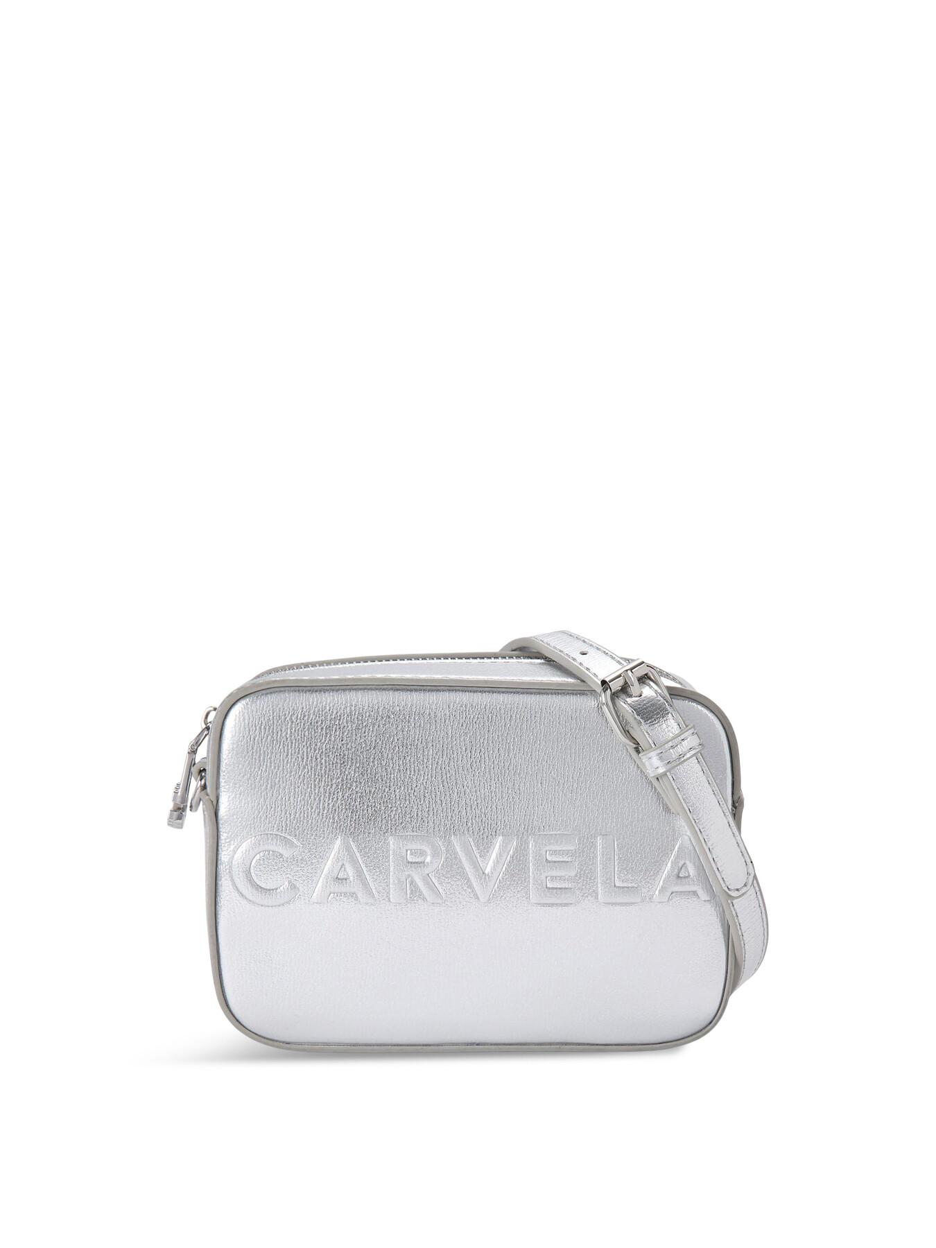 CARVELA Frame Mini Cross Body in Silver | endource