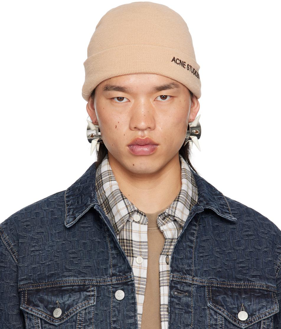 ACNE STUDIOS Embroidered-Logo Beanie | Endource
