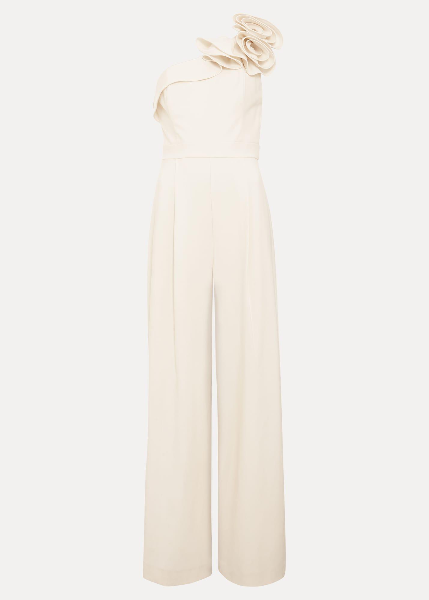 PHASE EIGHT Tali Wedding Jumpsuit in Ivory | endource