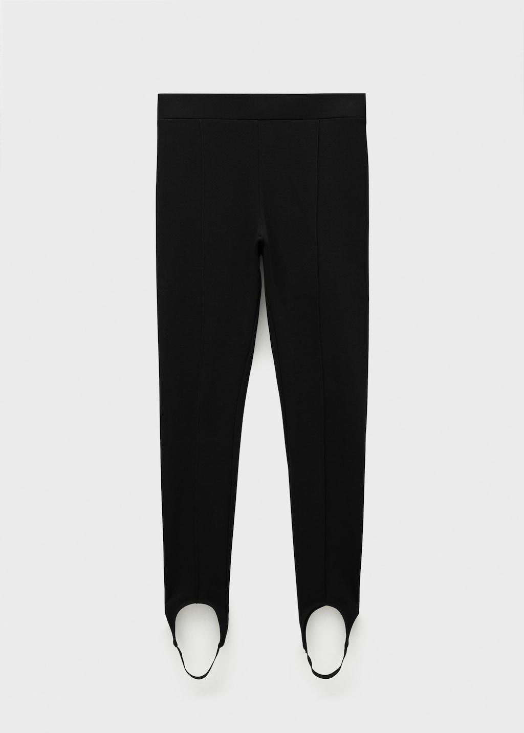 MANGO Stirrup Leggings in Black | endource