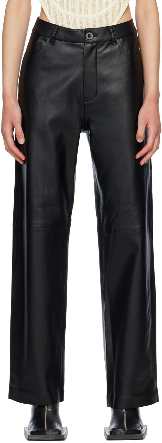 HOLZWEILER Neptune Faux-Leather Trousers | Endource