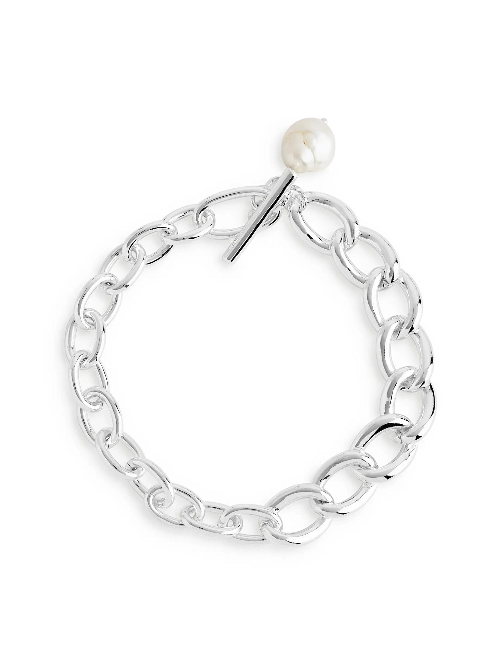 ARKET Silver-Plated Chain Bracelet | endource