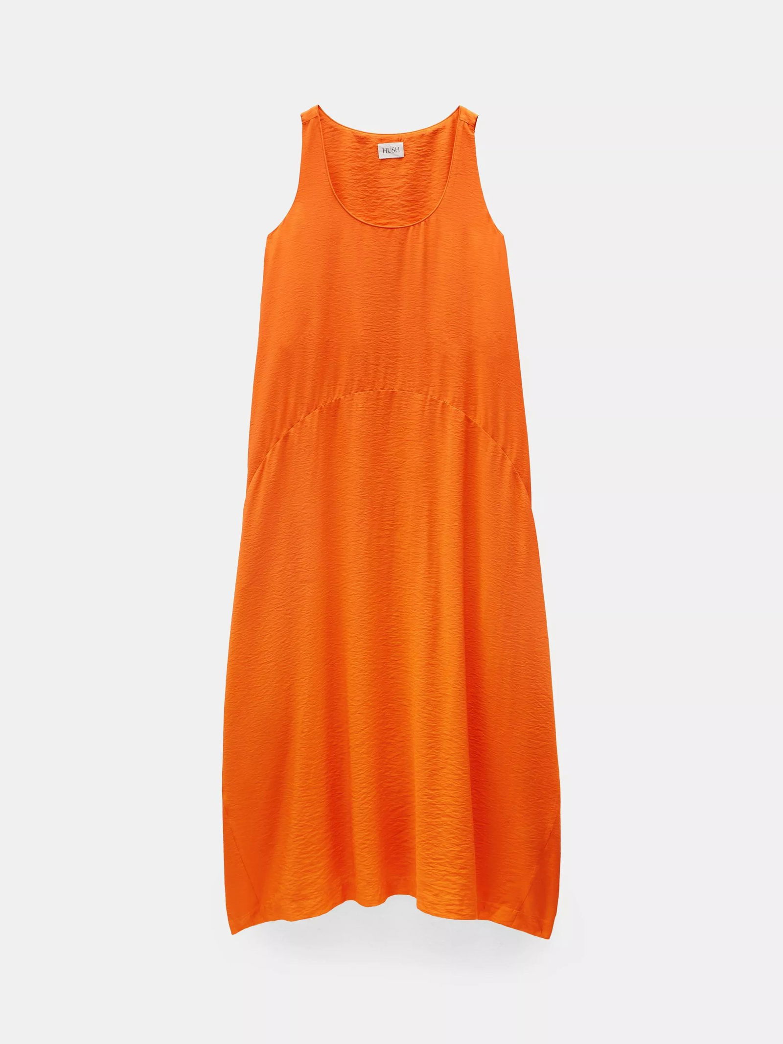 HUSH Liddie Barrel Tank Maxi Dress in Bright Orange | endource