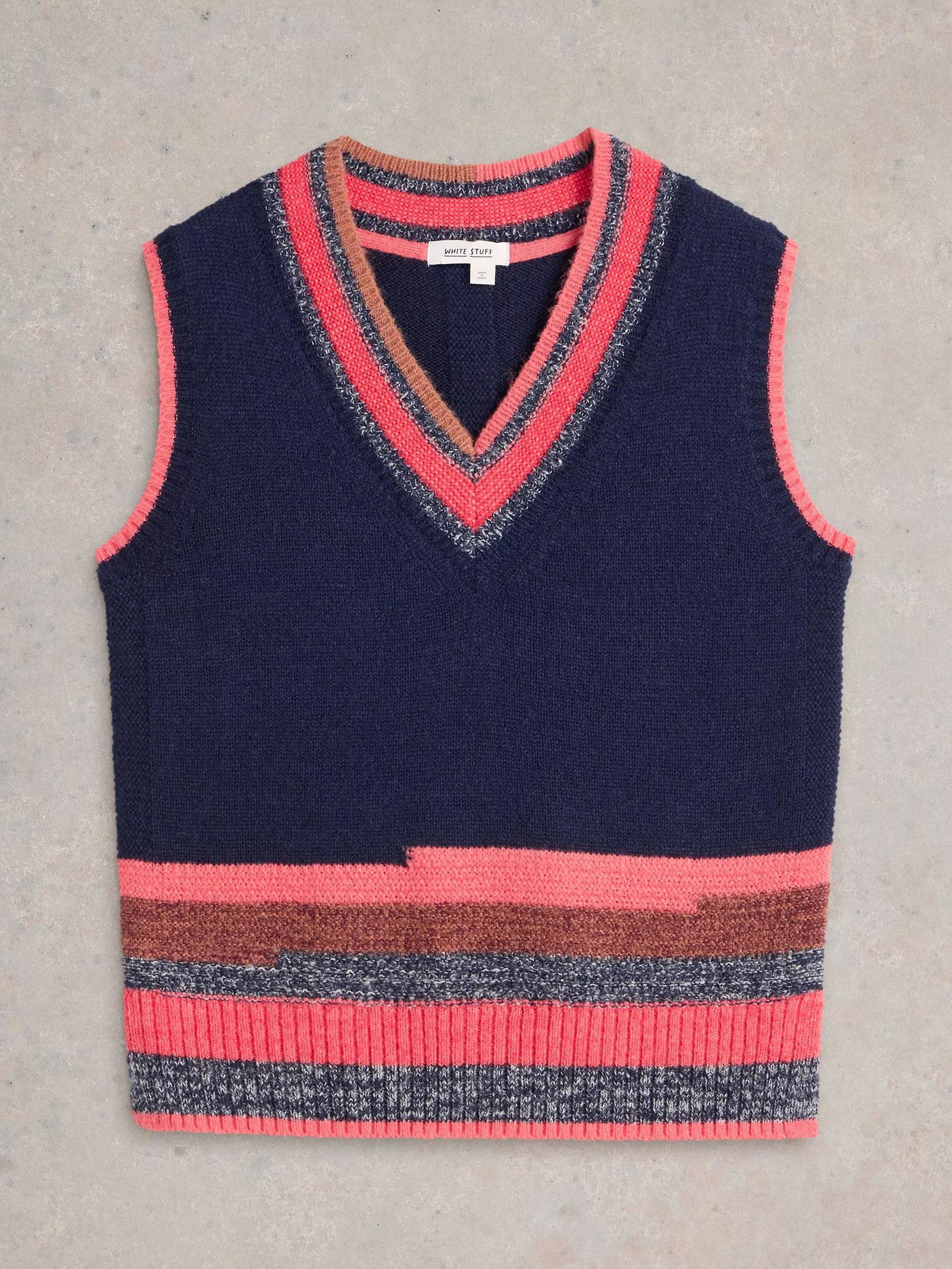 WHITE STUFF Stripe Wool Blend Tank Top | endource
