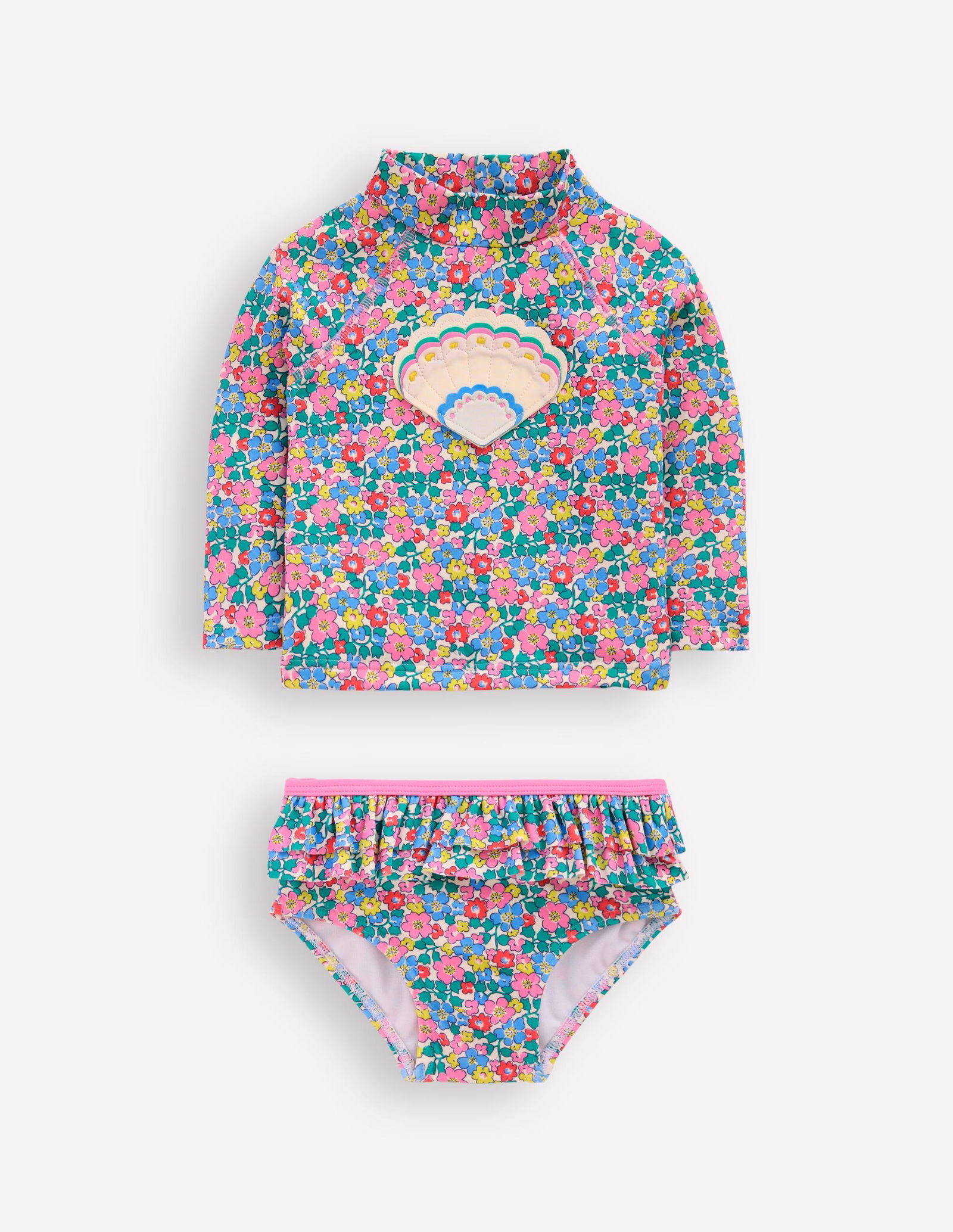 BODEN Frilly Rash Vest Set | endource