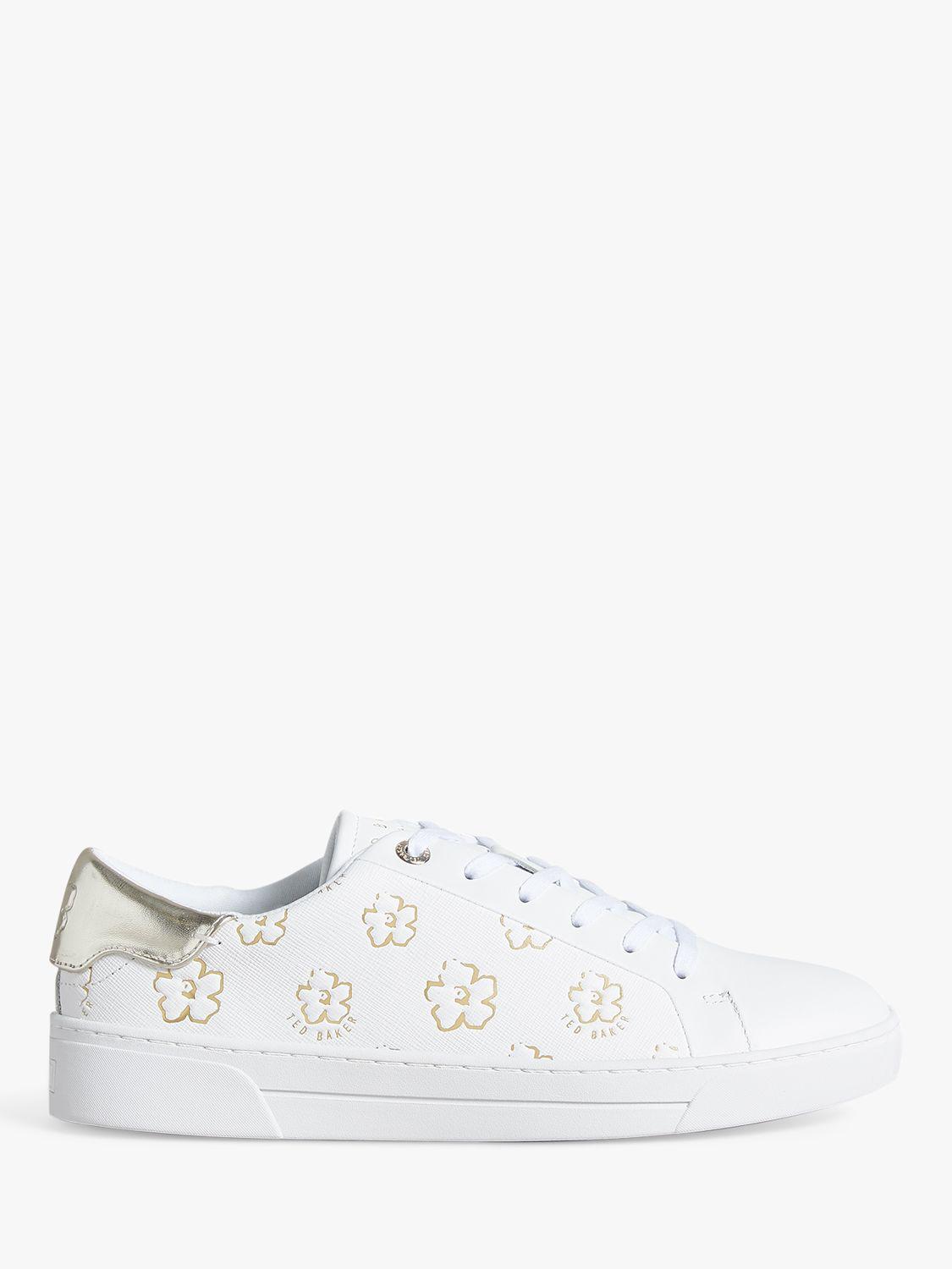 TED BAKER Taliy Leather Trainers in White | endource