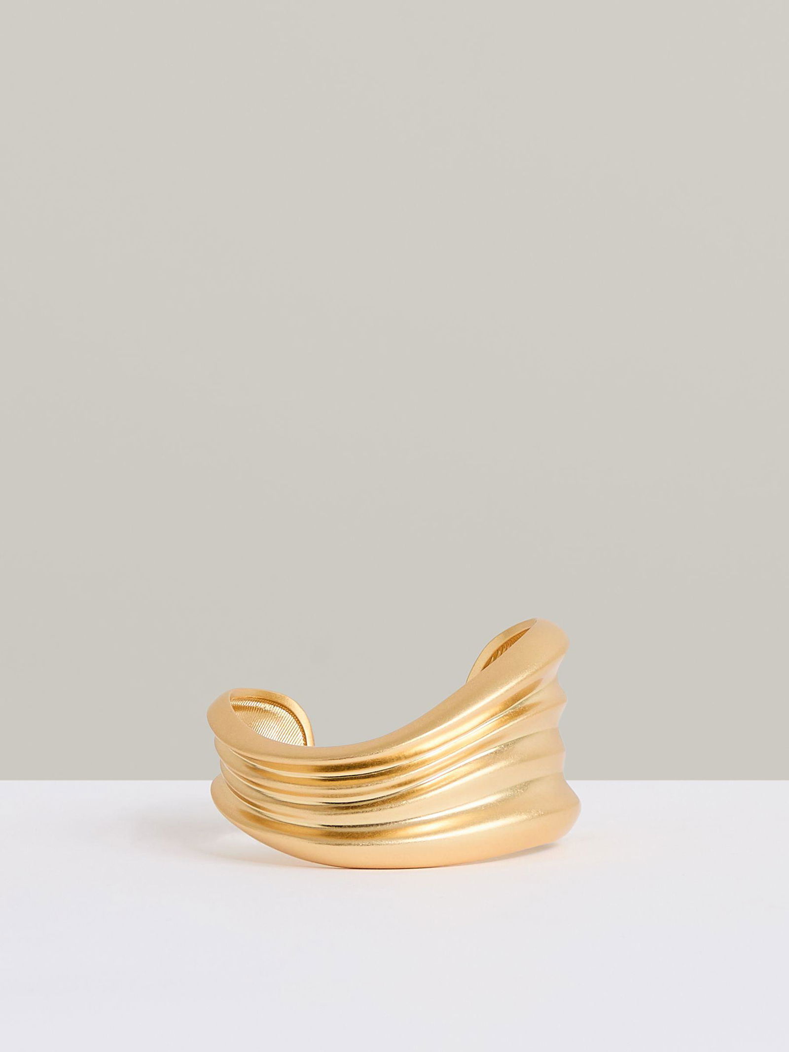 REISS Fluid Sculpted Cuff in Gold Tone | endource