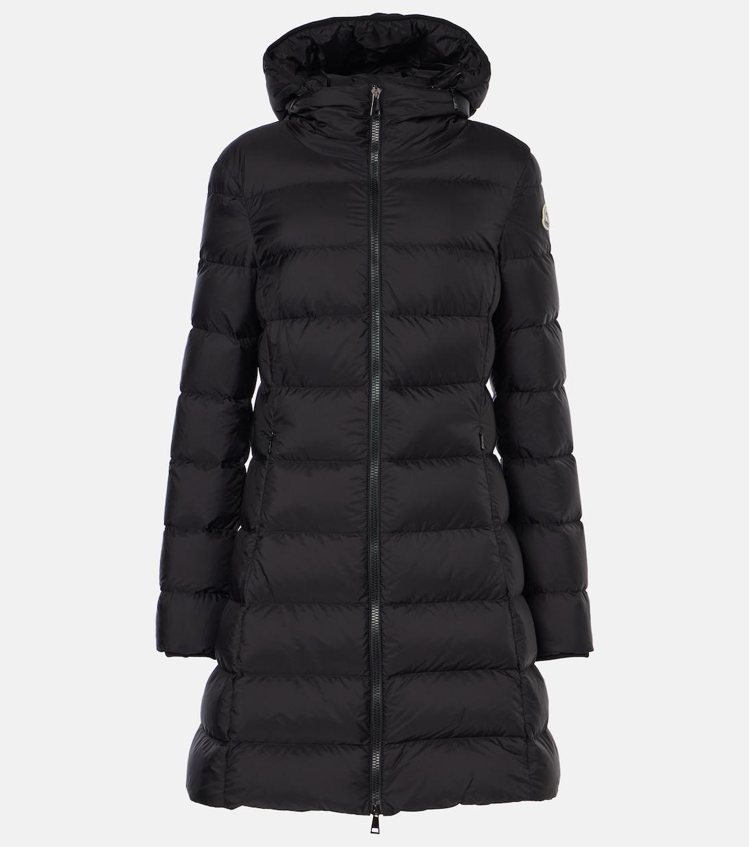 MONCLER Gie Quilted Down Coat in Black | endource