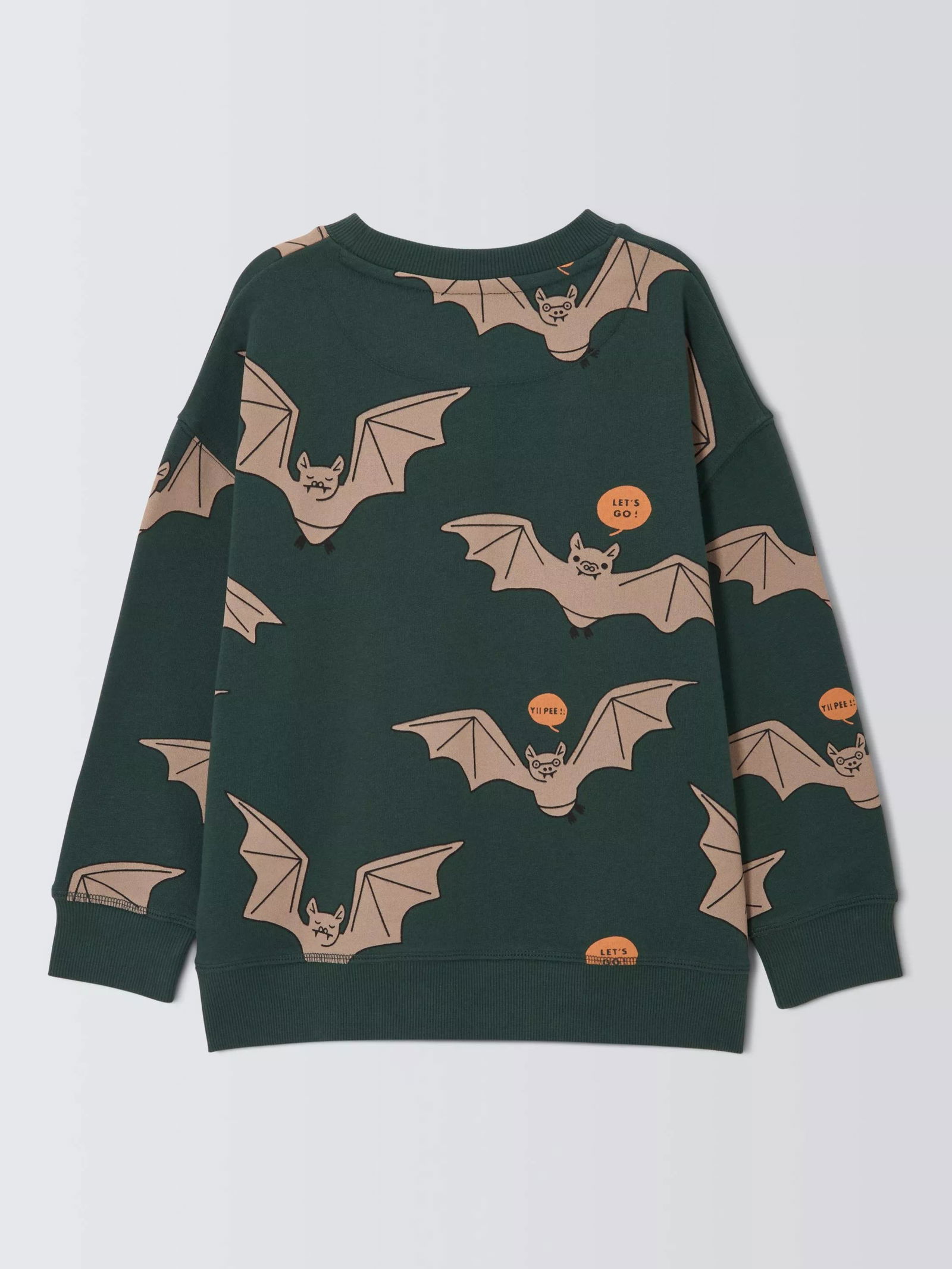JOHN LEWIS Kids' Bat Graphic Sweatshirt, Bat Print | endource