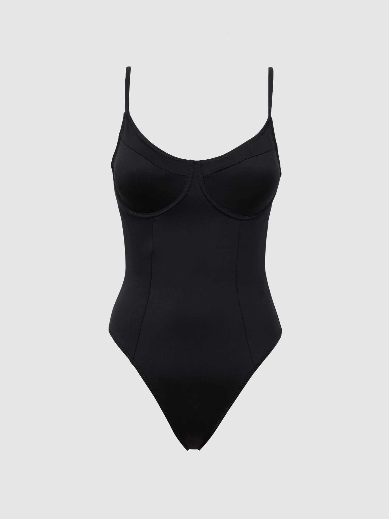 GOOD AMERICAN Compression Swimsuit in Black | Endource