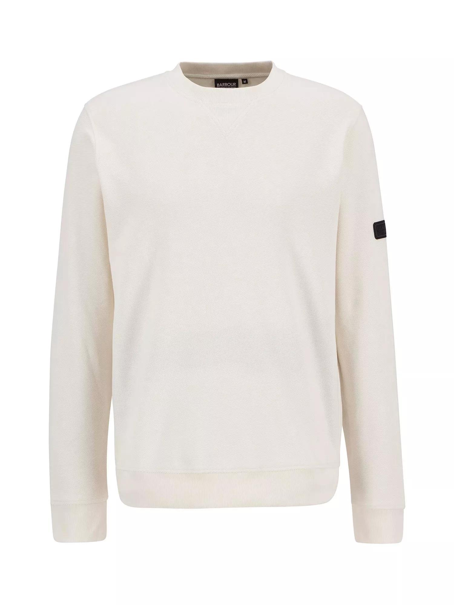 BARBOUR Wrightson Cotton Sweatshirt in Whisper White | endource