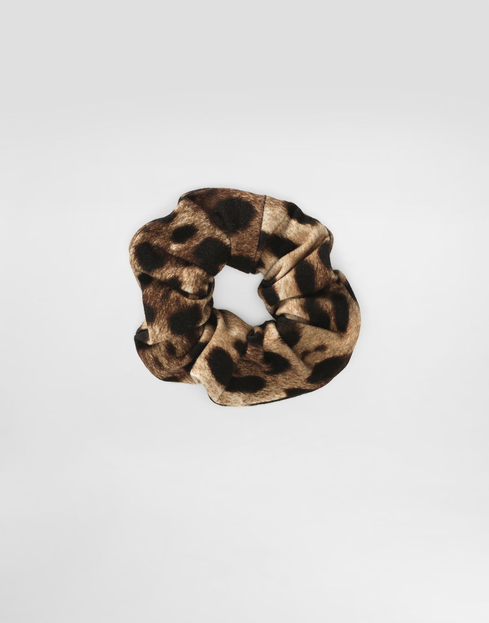 DOLCE & GABBANA Leopard-print Interlock Scrunchie | endource