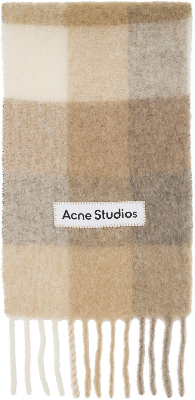 ACNE STUDIOS Checked Pattern Scarf | endource