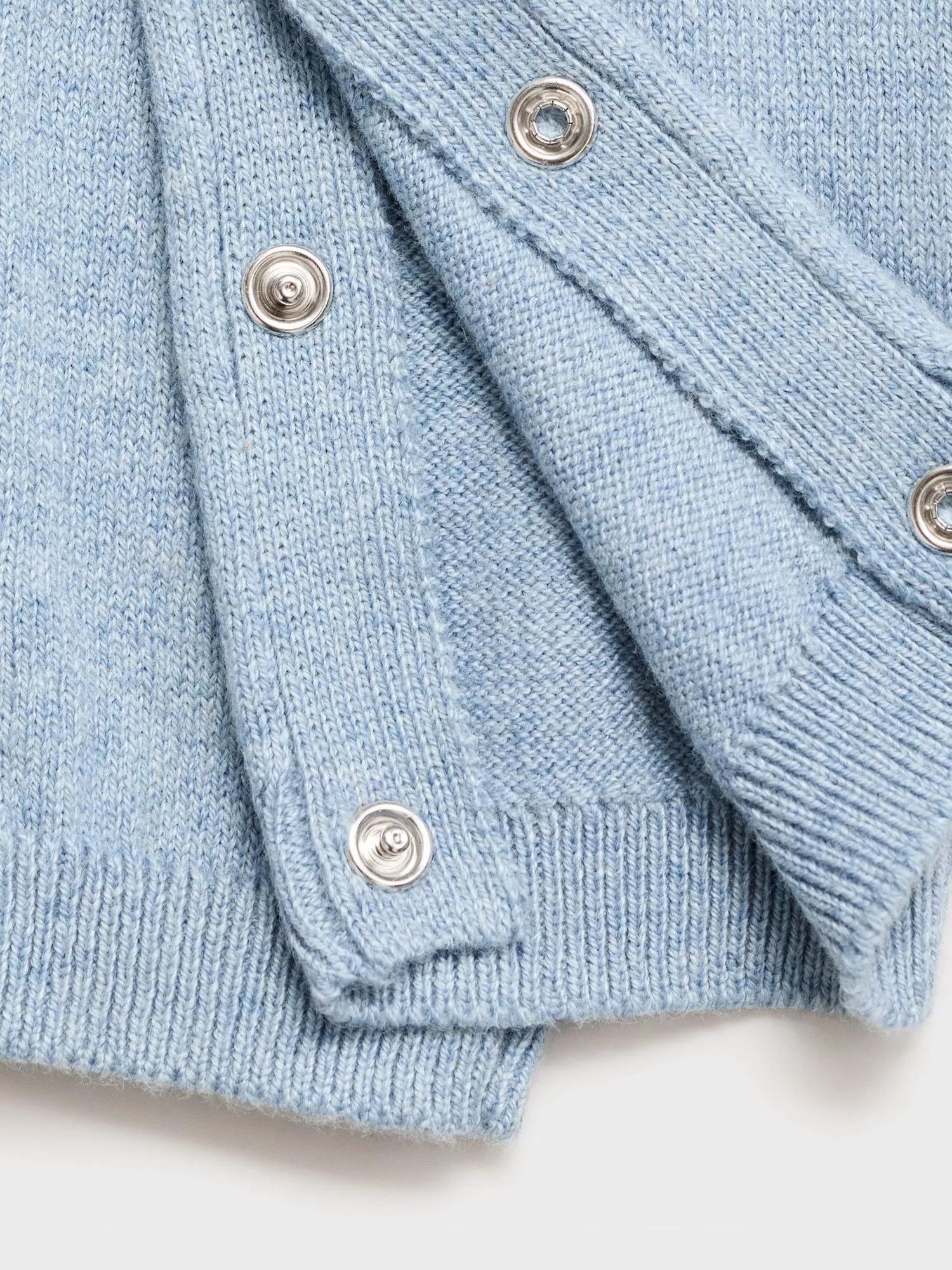 MANGO Baby Norwich Cotton Blend Long Sleeve Bodysuit | endource