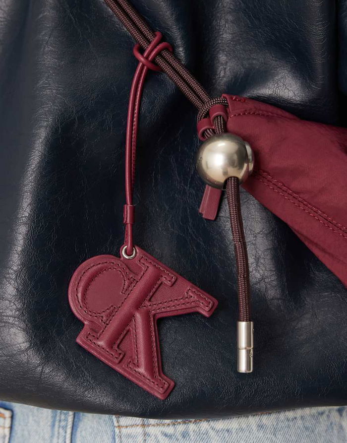 CALVIN KLEIN Jeans Embossed Monogram Bag Charm In Pink | endource