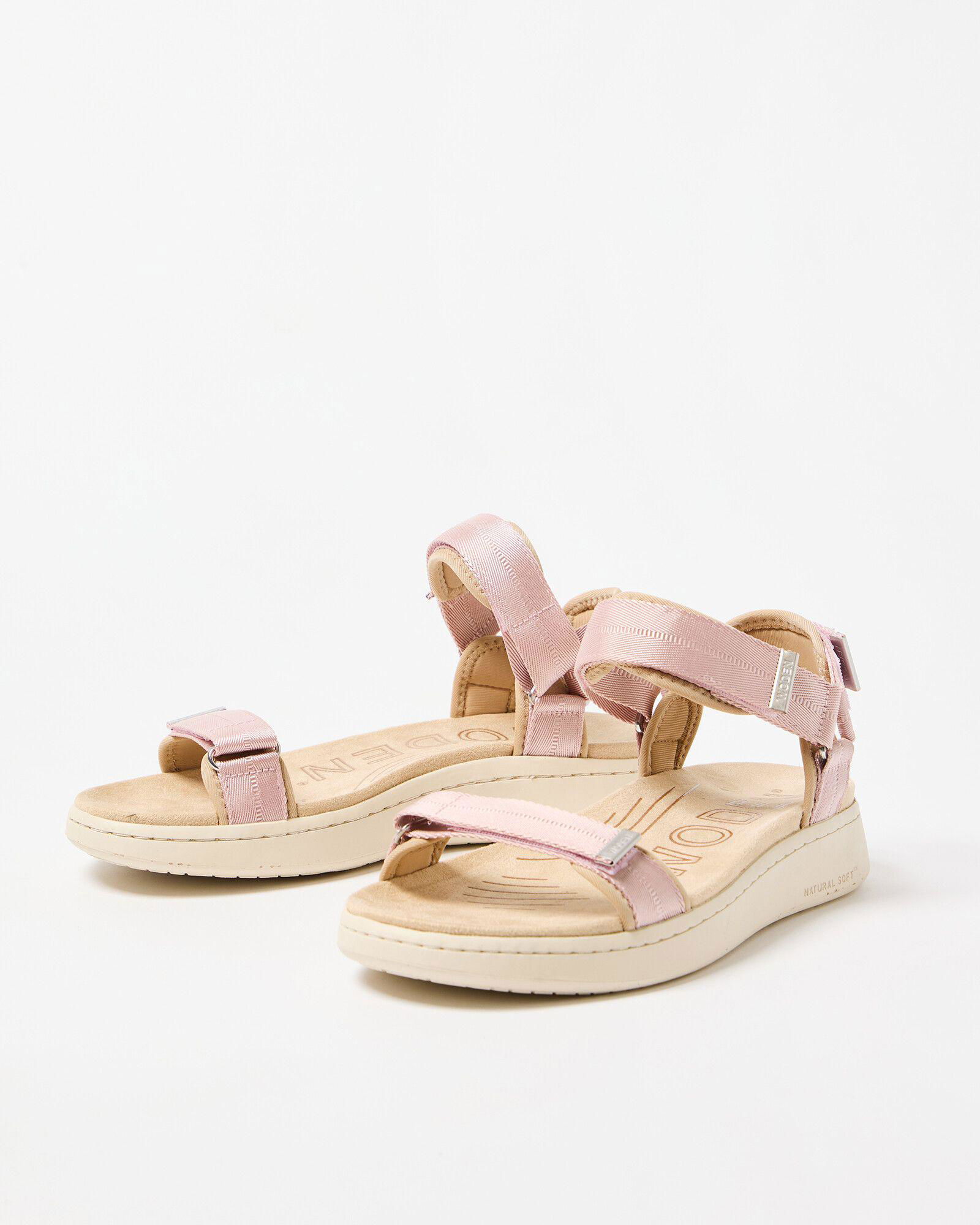 WODEN Line Ballerina Sandals in Pink | Endource