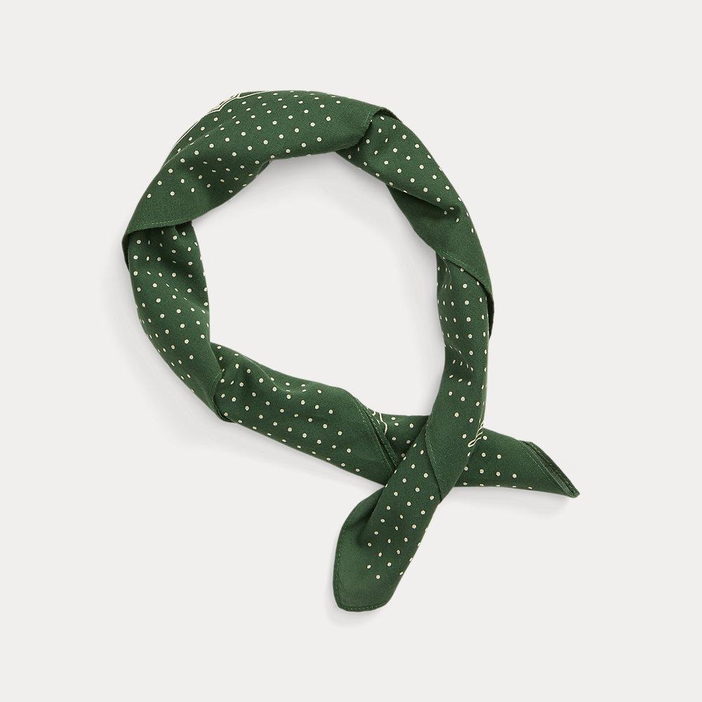 RALPH LAUREN RRL Logo Cotton Bandana in Natural | endource