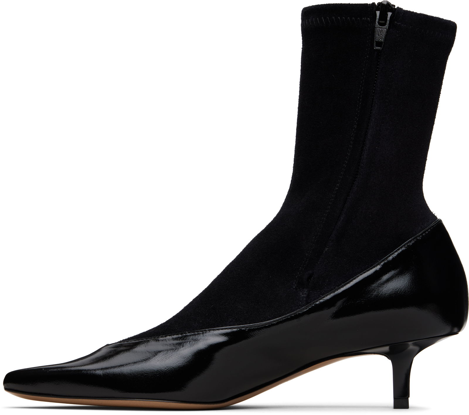 JACQUEMUS Black 'The Tourni Pumped Ankle' Boots | endource