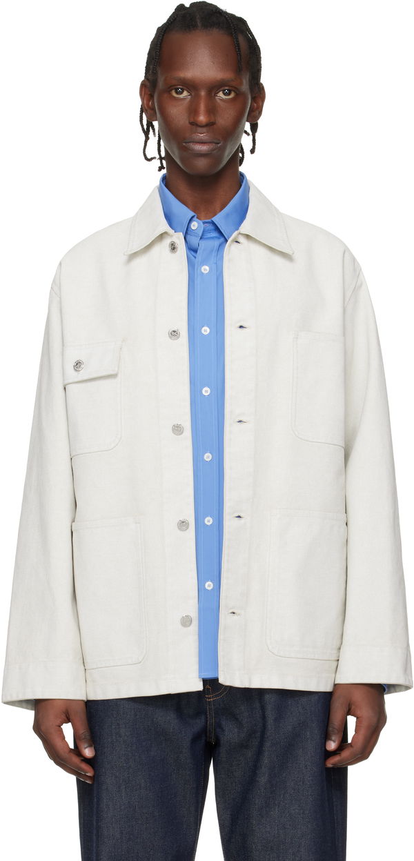 A.P.C. Off-White Loose-Fit Overshirt | endource