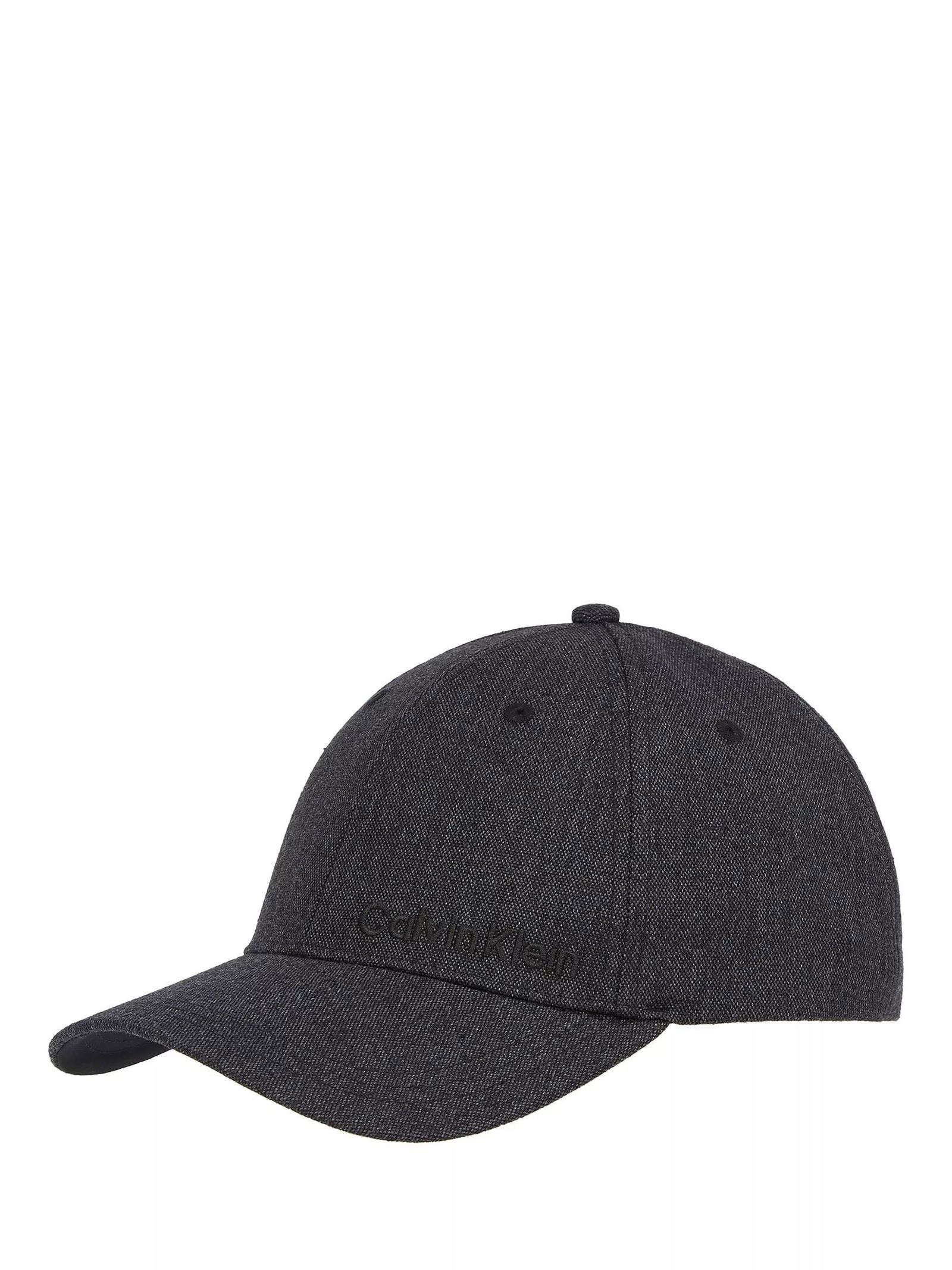 CALVIN KLEIN Linen Baseball Cap in Ck Black | endource