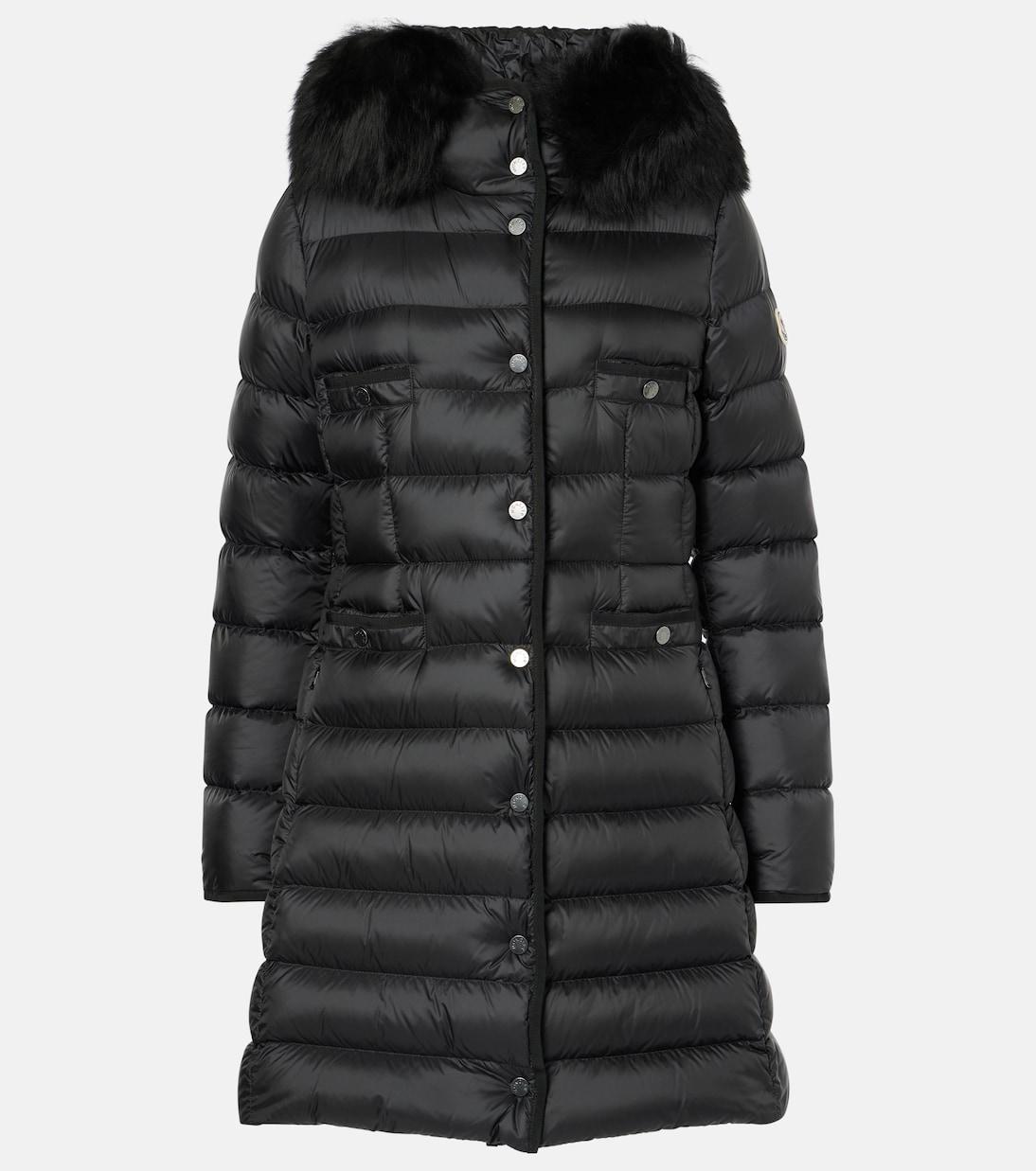 MONCLER Hirma Quilted Down Coat in Black | endource