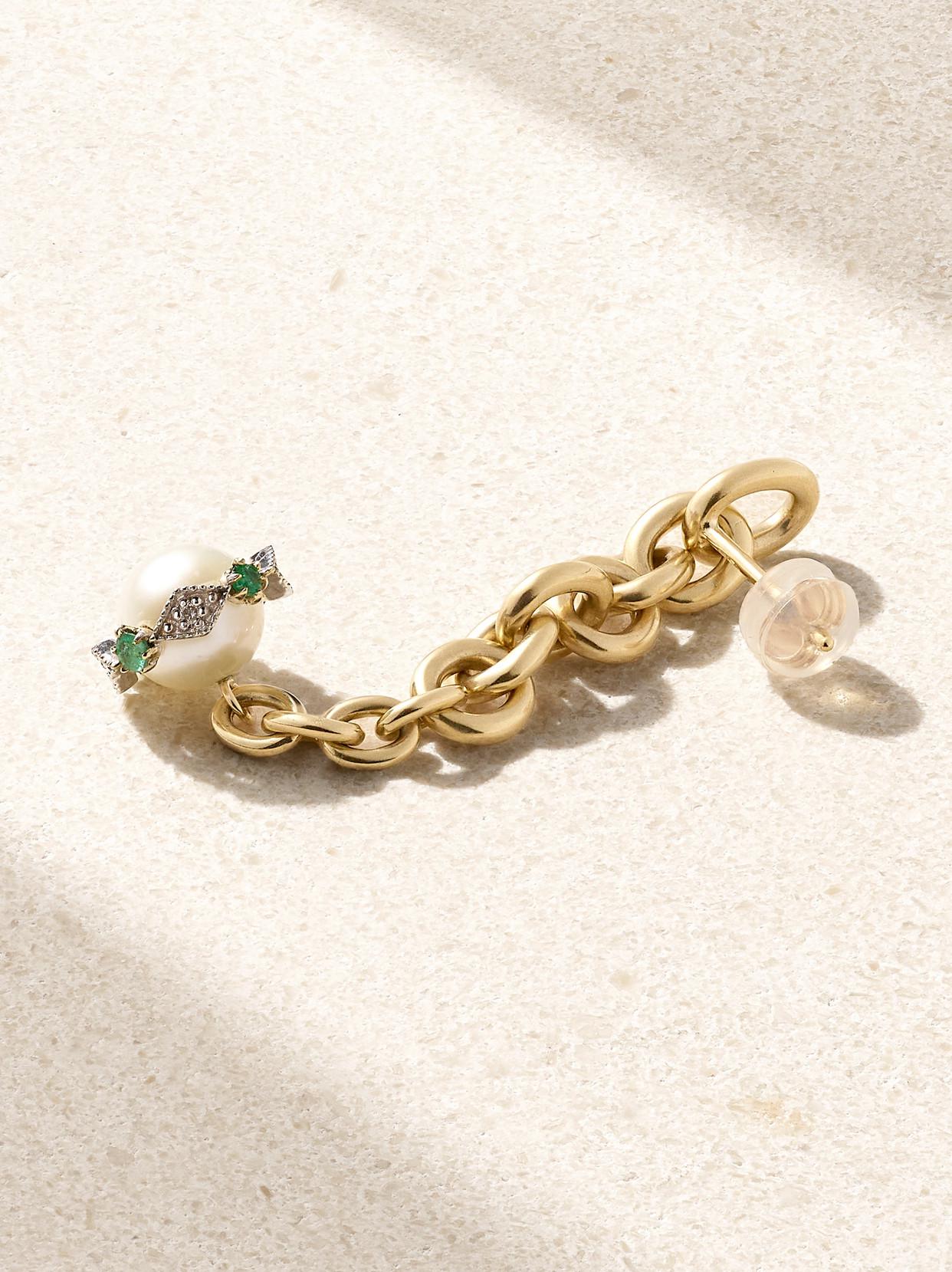 PASCALE MONVOISIN Chelsea N°2 9-Karat Gold Multi-Stone Single Earring ...