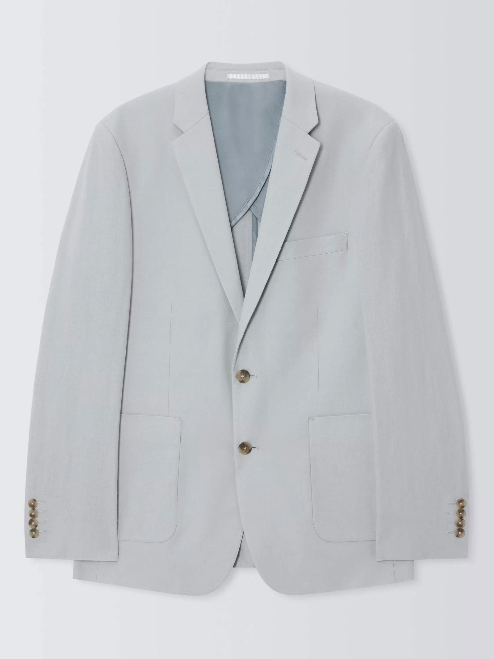 KIN Rae Linen Slim Fit Suit Jacket in Light Grey | endource