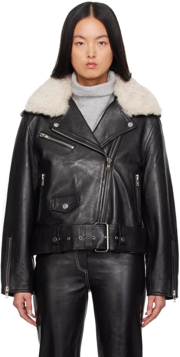 STAND STUDIO Livia Biker Leather Jacket | Endource
