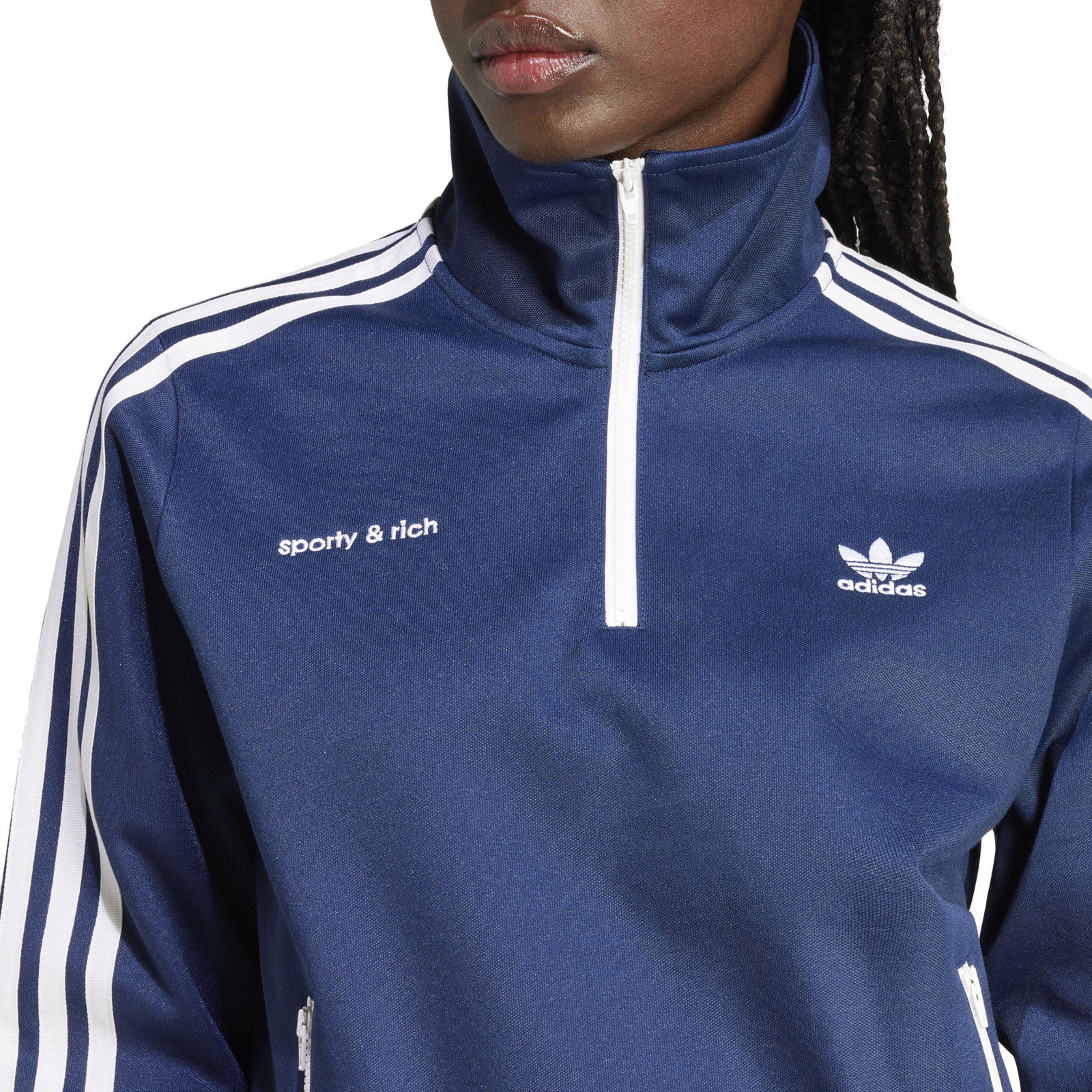 ADIDAS ORIGINALS Women's Sporty And Rich Logo Tracksuit Top | endource
