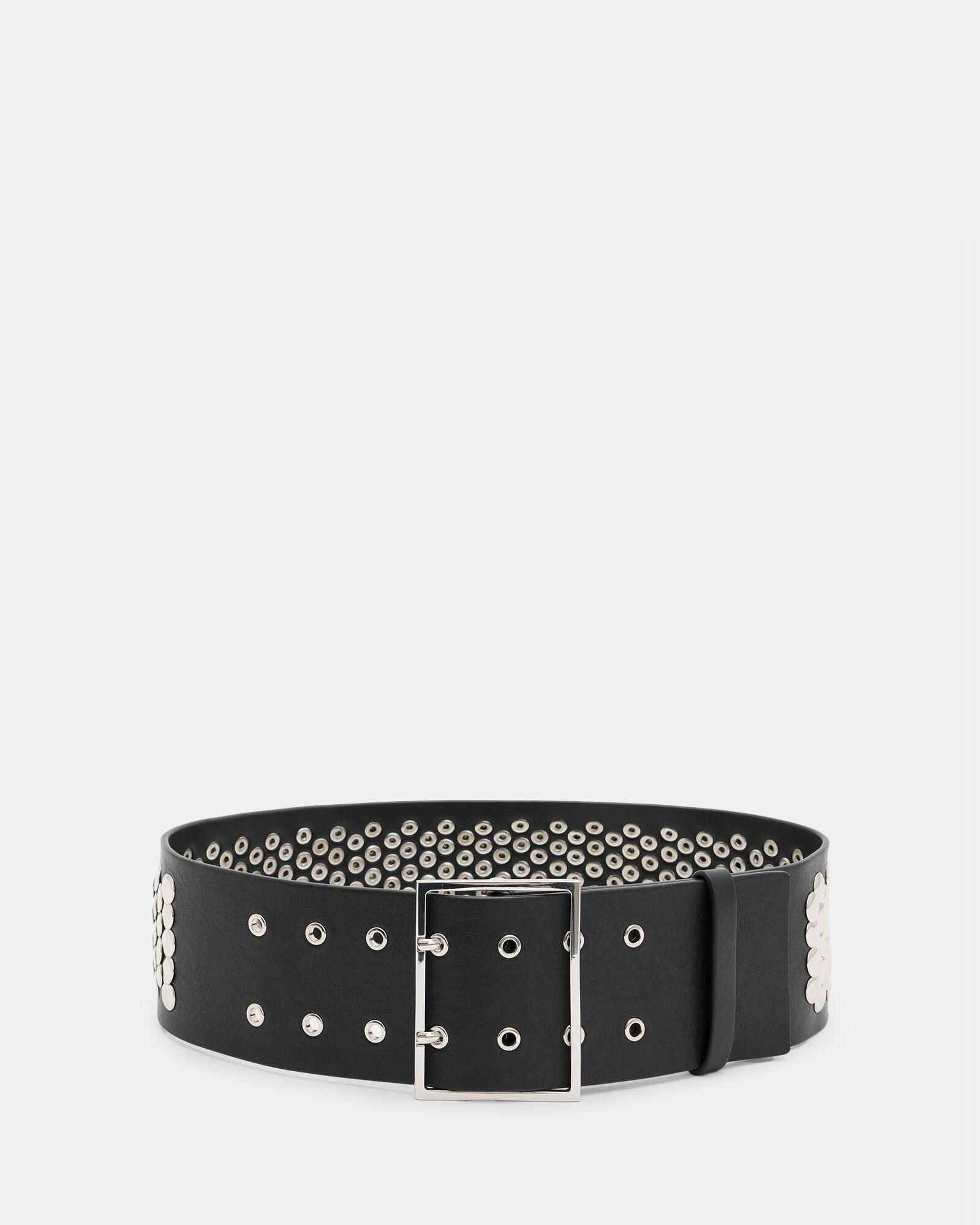 ALLSAINTS Meredith Studded Wide Leather Belt | endource