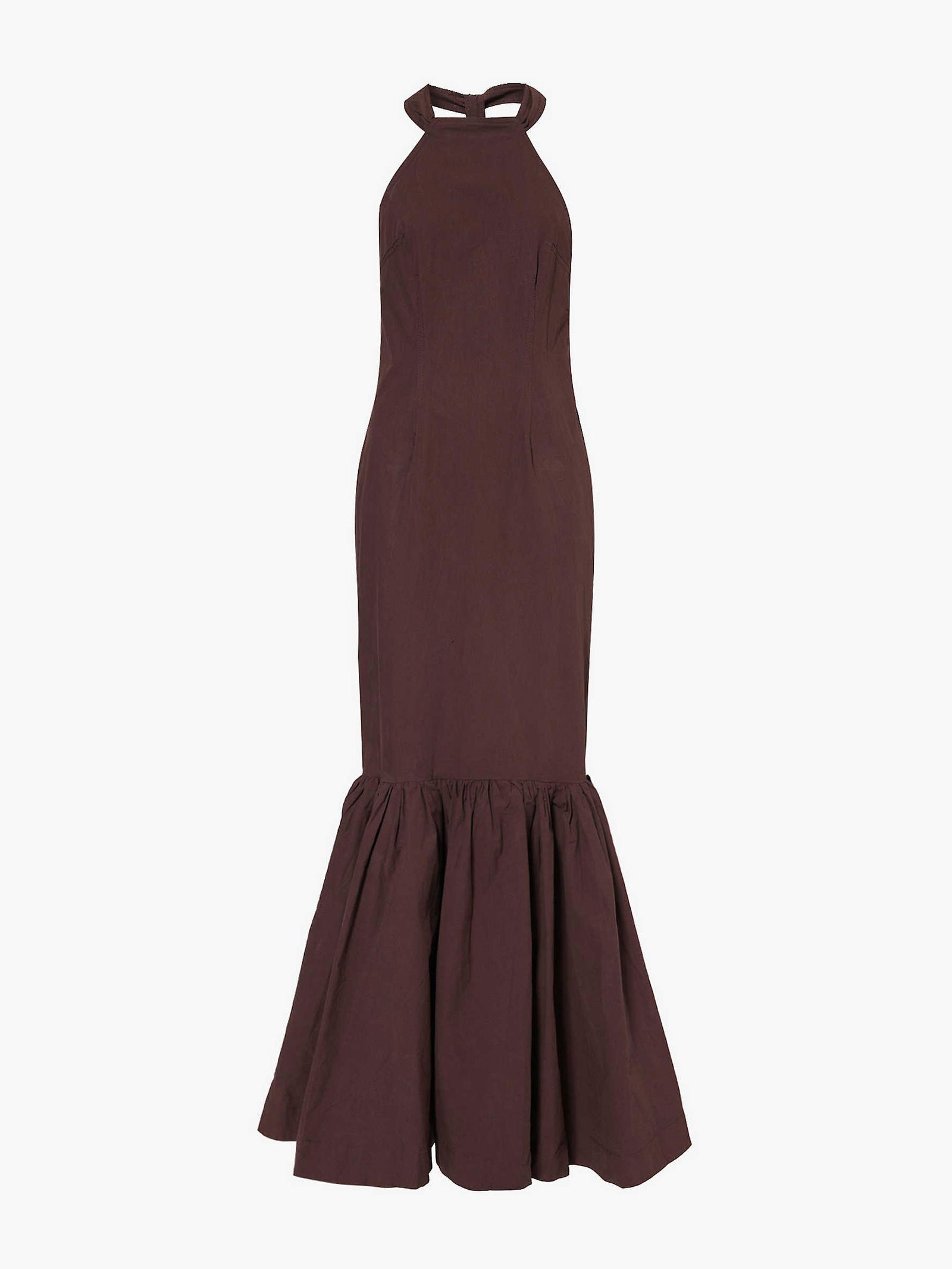 HOUSE OF SUNNY Realm Flared-Hem Cotton Maxi Dress | endource