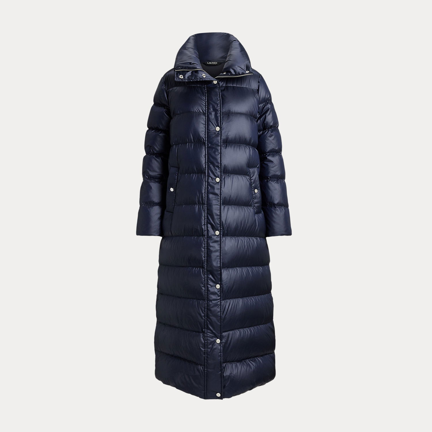 LAUREN RALPH LAUREN Metallic Funnelneck Down Maxicoat | endource