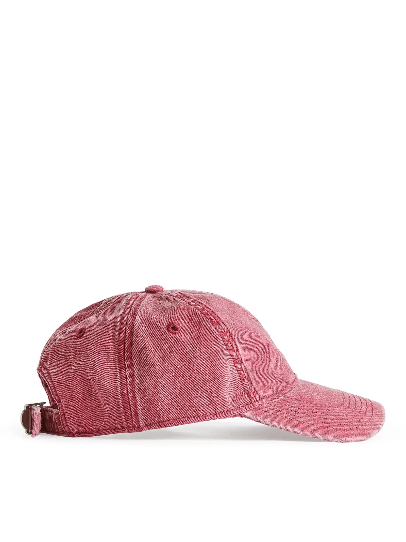 ARKET Washed Cotton Cap in Washed Red | endource