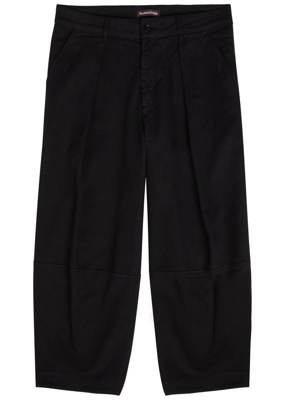 Ymc Deadbeat Wide-Leg Stretch-Cotton Trousers | endource