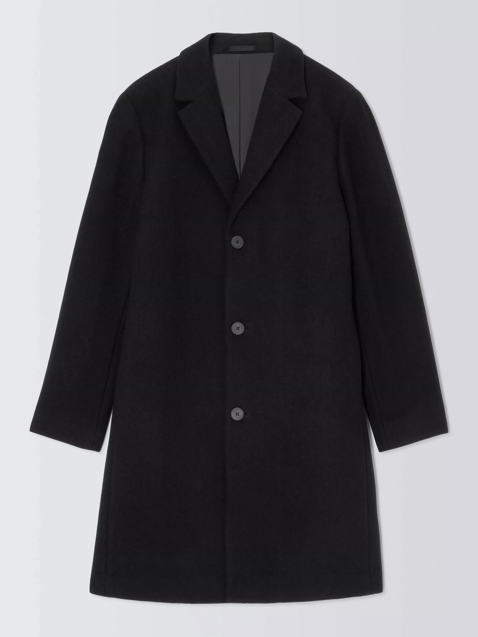 KIN Single Breasted Wool Blend Coat in Shiitake | endource