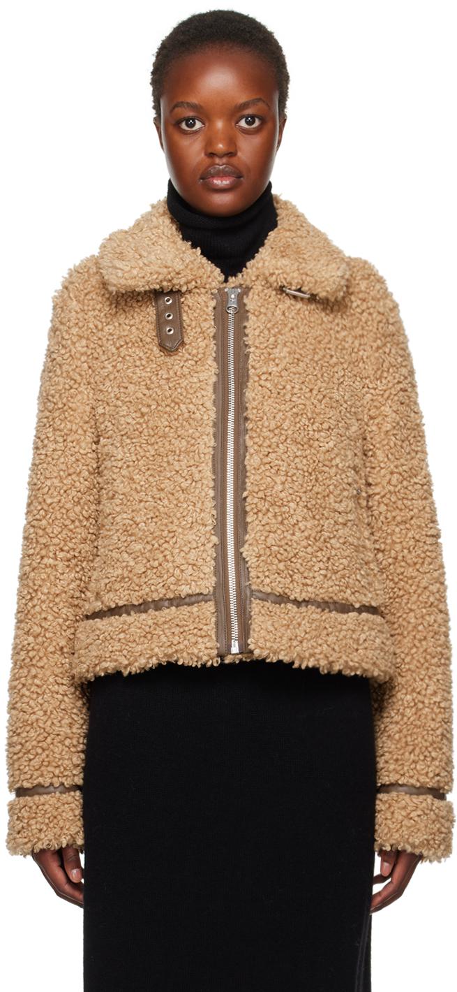 STAND STUDIO Audrey Faux-Shearling Jacket | Endource